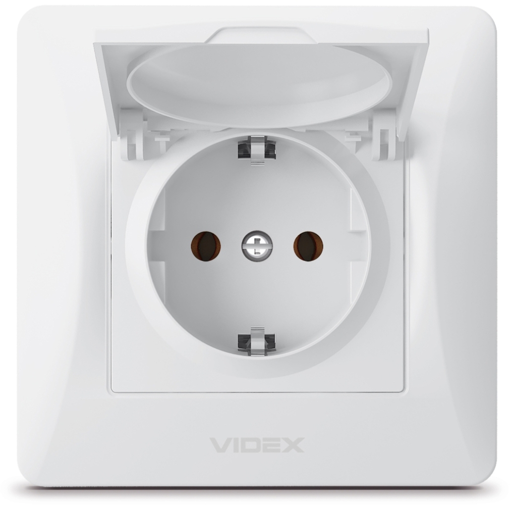 ᐉ Розетка Videx Binera (VF-BNSK1GС-W) купить по цене 130 грн. в Киеве и Львове, Украина