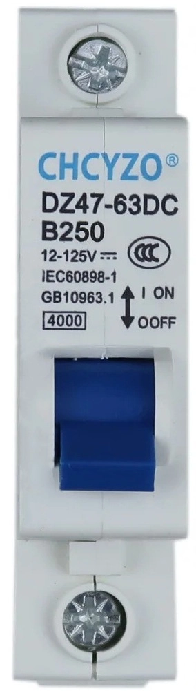 ᐉ Автоматический выключатель CHCYZO DZ47-63DC-B250 (YT-RKB-1P-250A ...