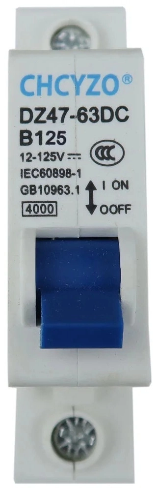 ᐉ Автоматический выключатель CHCYZO DZ47-63DC-B125 (YT-RKB-1P-125A ...