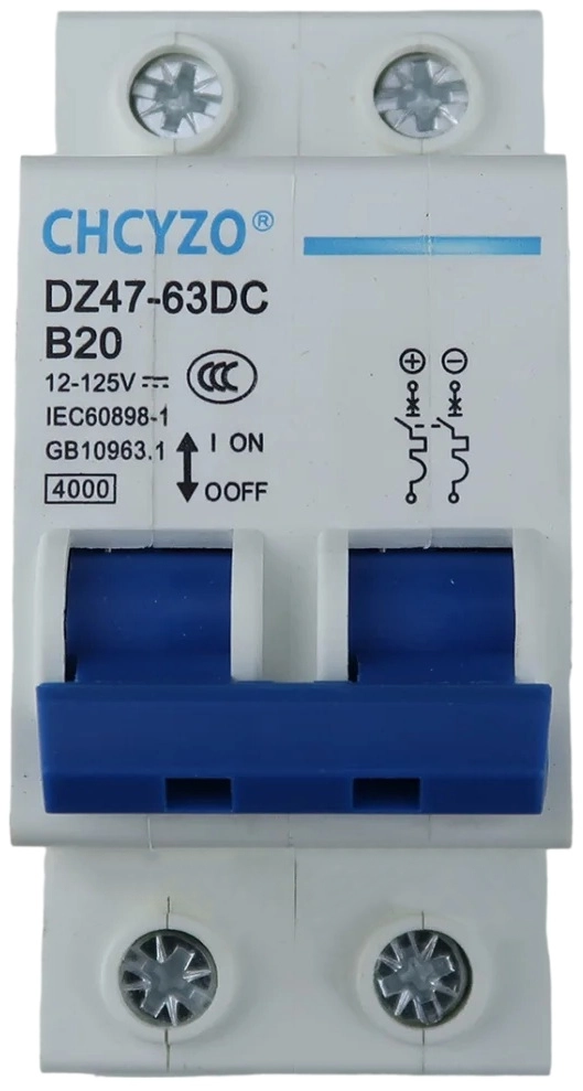 ᐉ Автоматический выключатель CHCYZO DZ47-63DC-B20 (YT-RKB-2P-20A ...