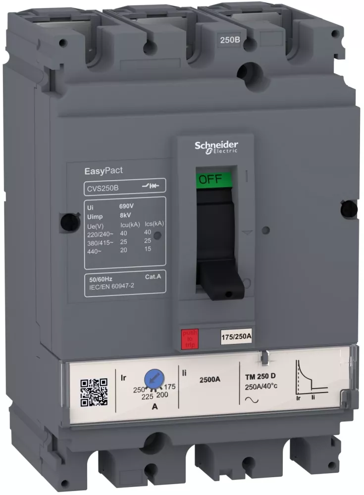 ᐉ Автоматический выключатель Schneider Electric EasyPact CVS160B TM125D ...