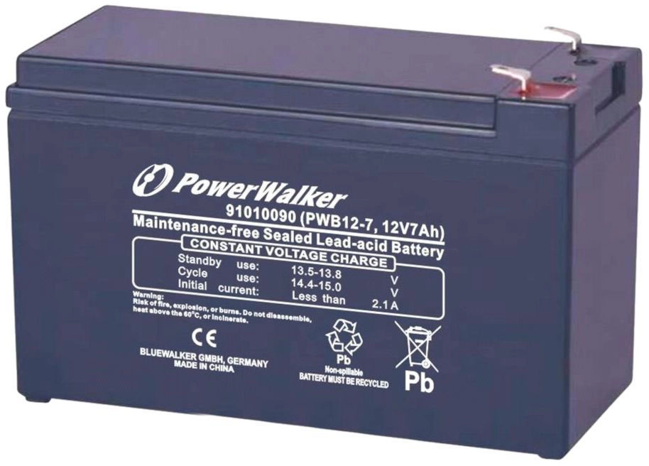 ᐉ Аккумуляторная батарея PowerWalker 12V 7Ah (PWB12-7) купить по цене 1 ...