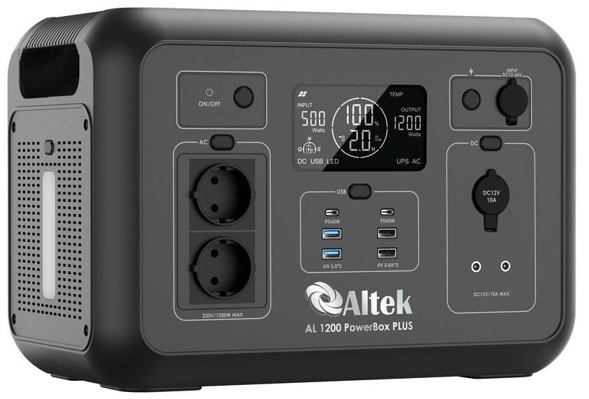 ᐉ Портативная зарядная станция Altek AL 1200 PowerBox Plus + солнечная ...