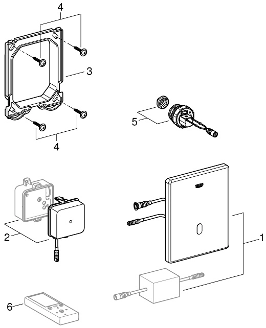 ᐉ Панель смыва Grohe Tectron Skate (37321SD1) купить по цене 31 059 грн ...