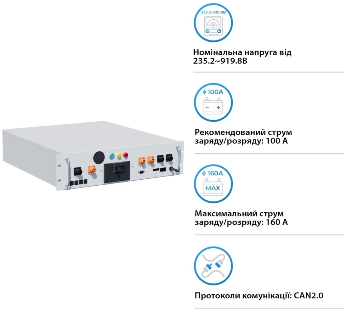 ᐉ Модуль управления (BMS) Deye BOS-A 1000V 160A (BOS-A-PDU-2 1000V/160A ...