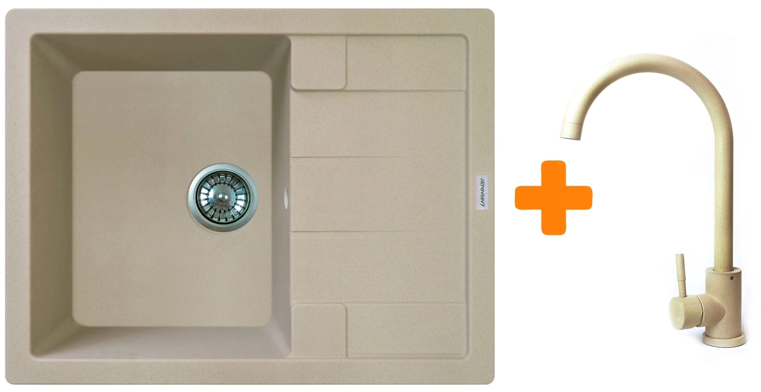 ᐉ Кухонная мойка Adamant Anila 645x495x200мм сахара (182496910302 ...