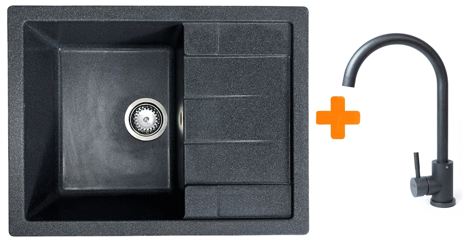 ᐉ Кухонна мийка Adamant Anila 645x495x200мм графіт (182496910313 ...