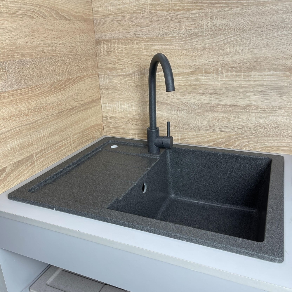 ᐉ Кухонна мийка Adamant Anila 645x495x200мм графіт (182496910313 ...