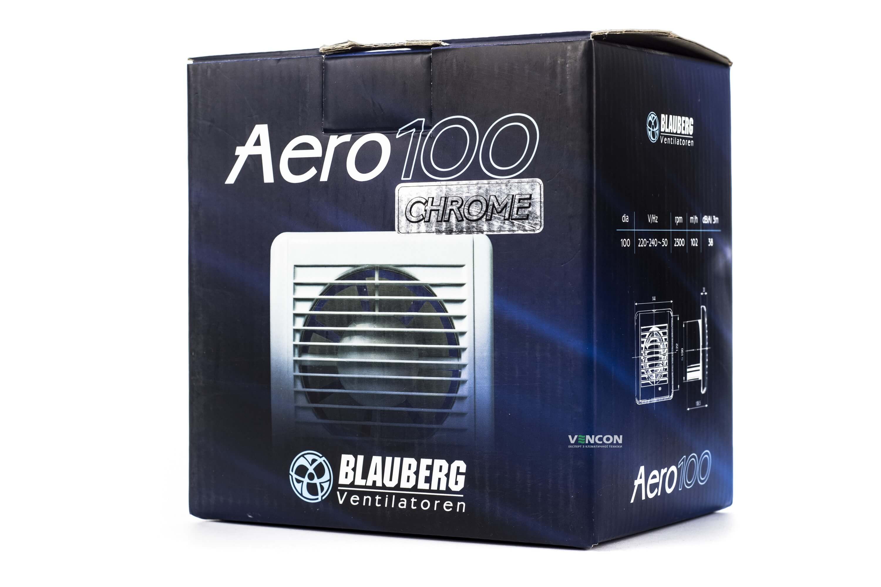 ≋ Blauberg Aero Chrome 100 купить по цене 3 977 грн. Вытяжной ...